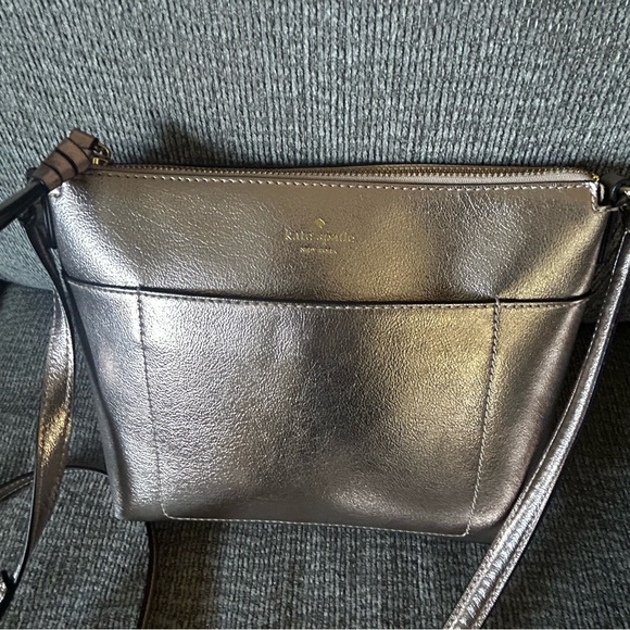 kate spade | Bags | Kate Spade Ivie Rose Gold Metallic Crossbody Bag ...
